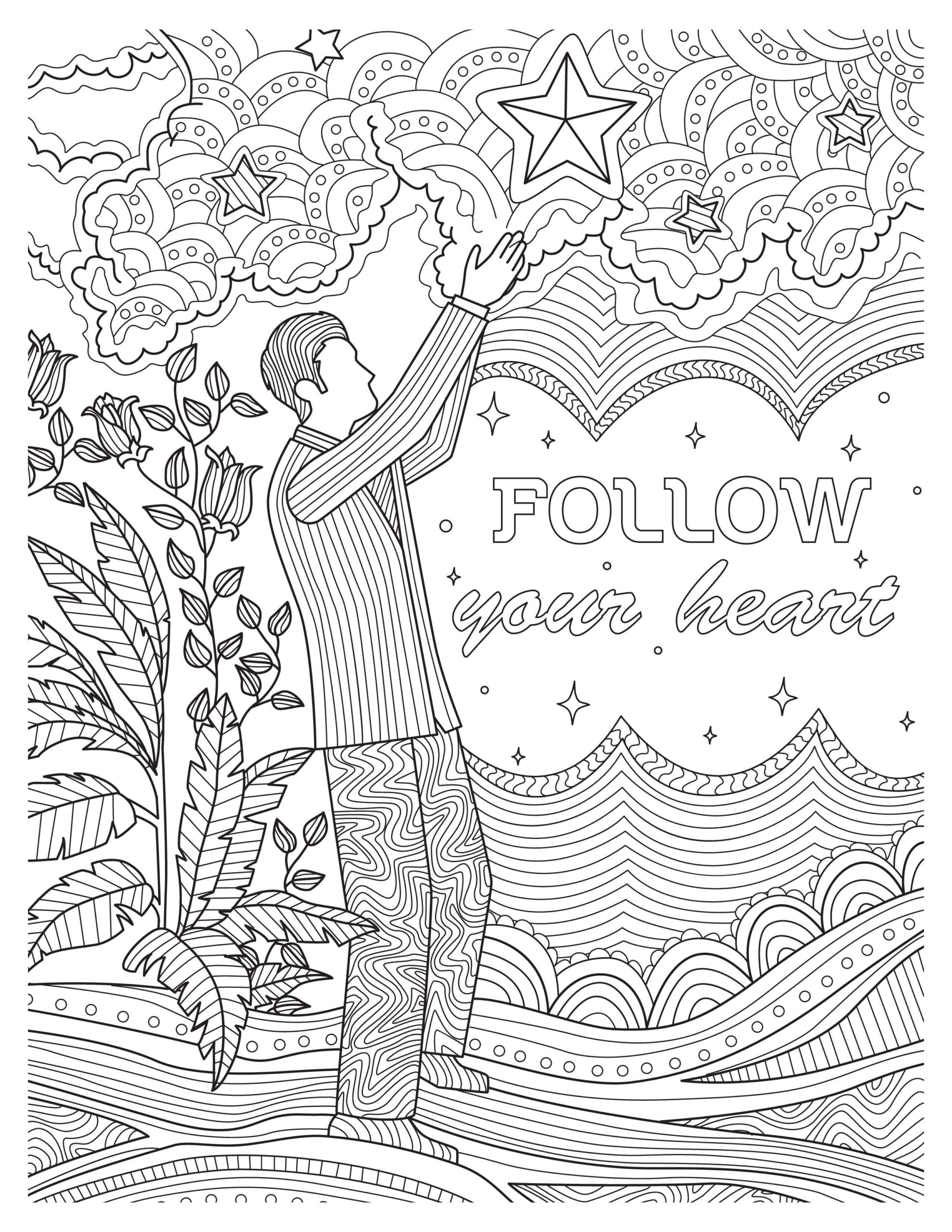Inspiring Message Coloring Pages: Creative Designs for All Ages