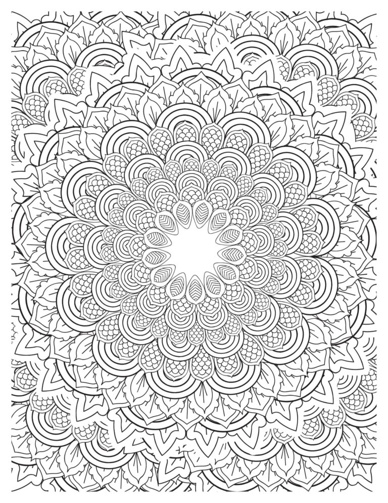Mindful Mandala Coloring Pages: Relaxation And Creativity