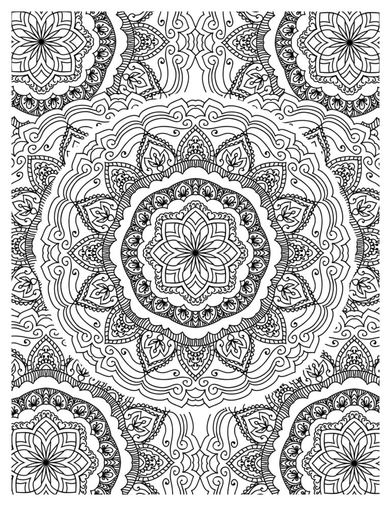 Mindful Mandala Coloring Pages: Relaxation And Creativity