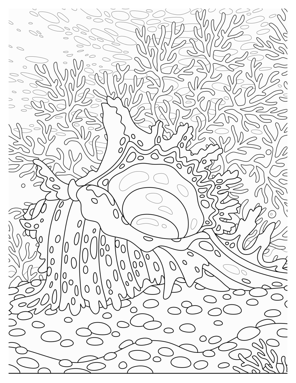 Underwater World Coloring Pages | Dive into Aquatic Art