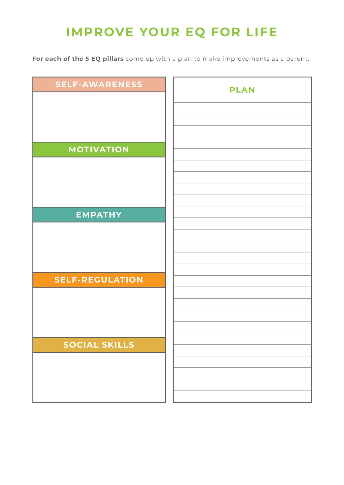 Printable Parenting Worksheets: Effective Tools for Parenthood