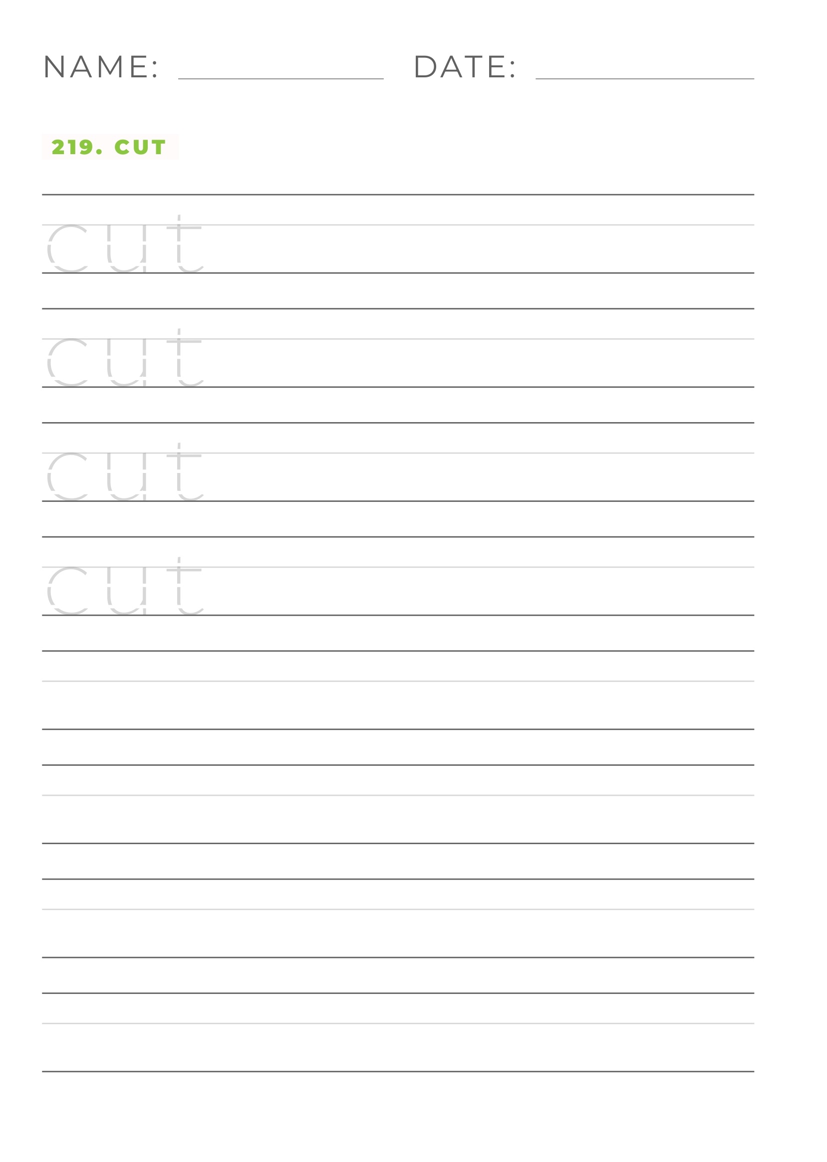 Fry Words Printable 201-300: Improve Reading Skills