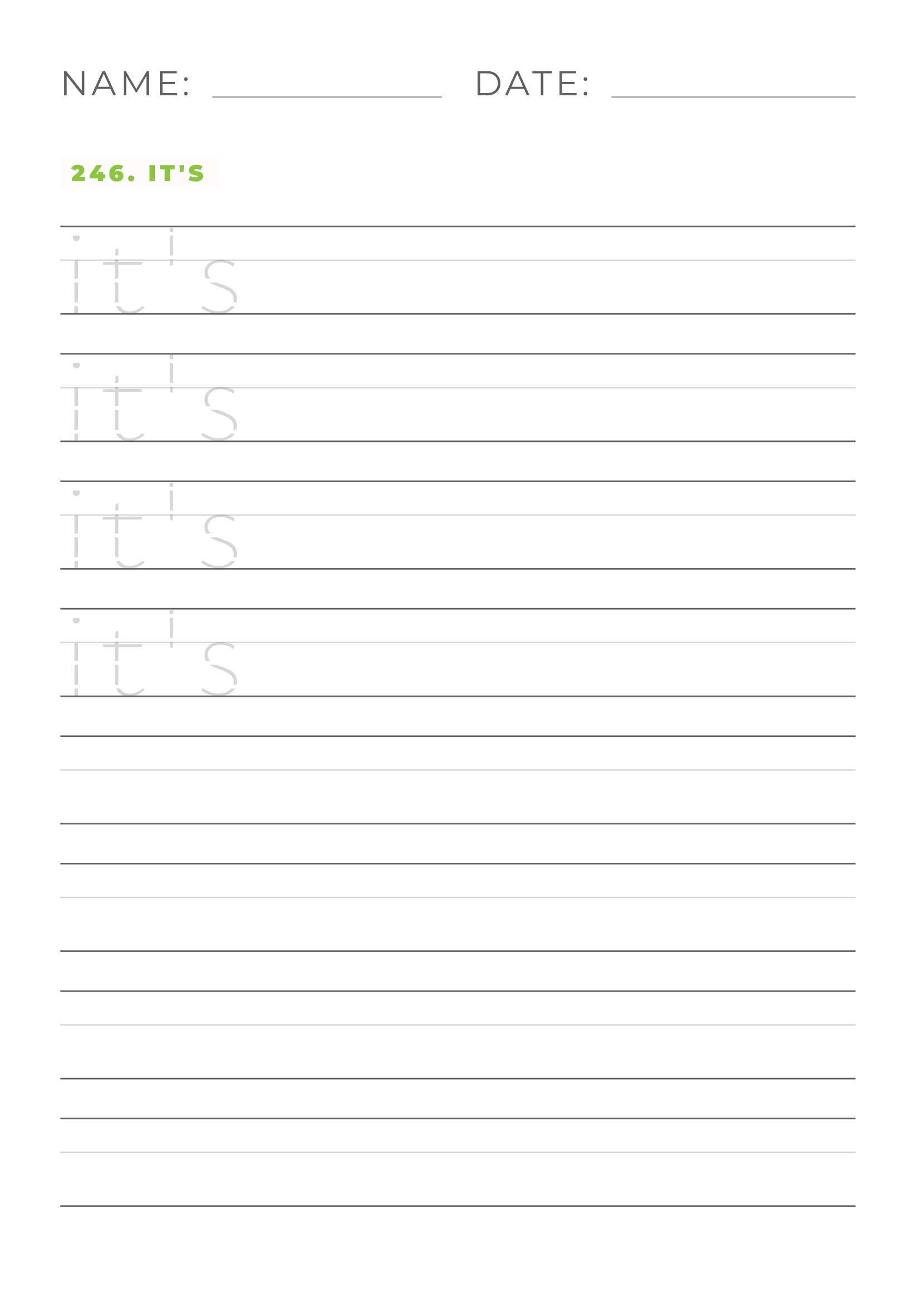 Fry Words Printable 201-300: Improve Reading Skills