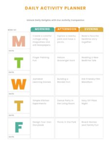 Printable Parenting Plan Template: Streamline Co-Parenting