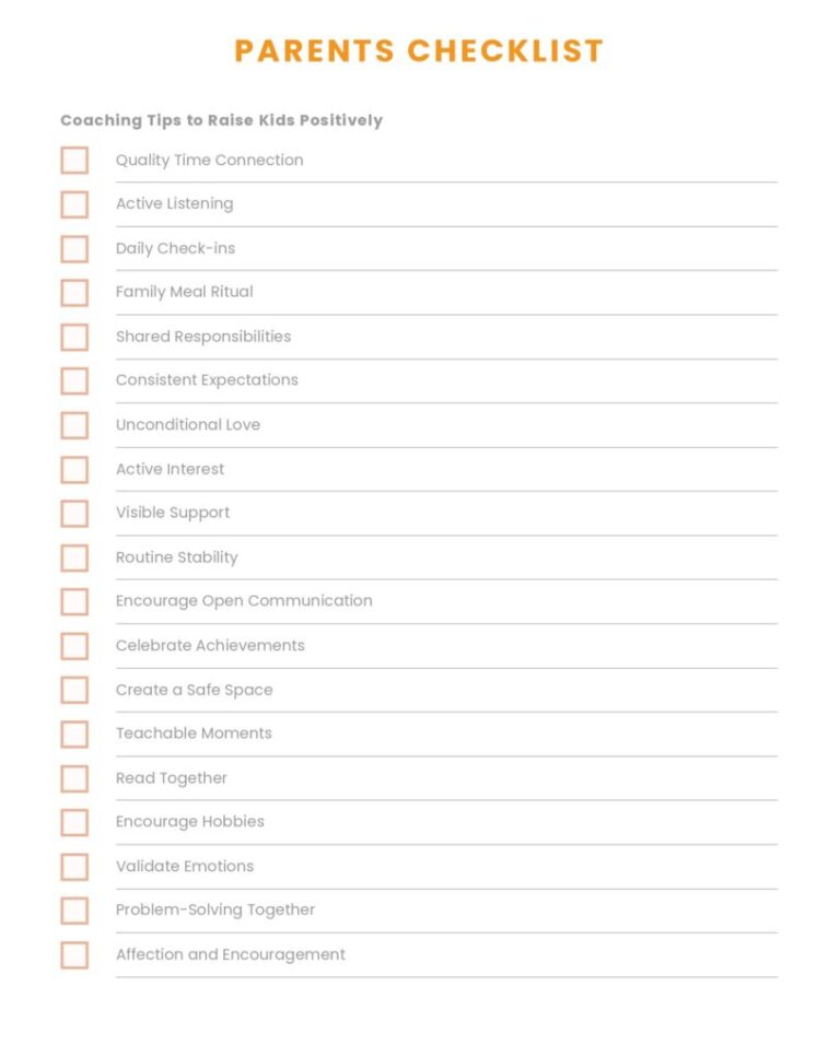 Printable Parenting Plan Template: Streamline Co-Parenting