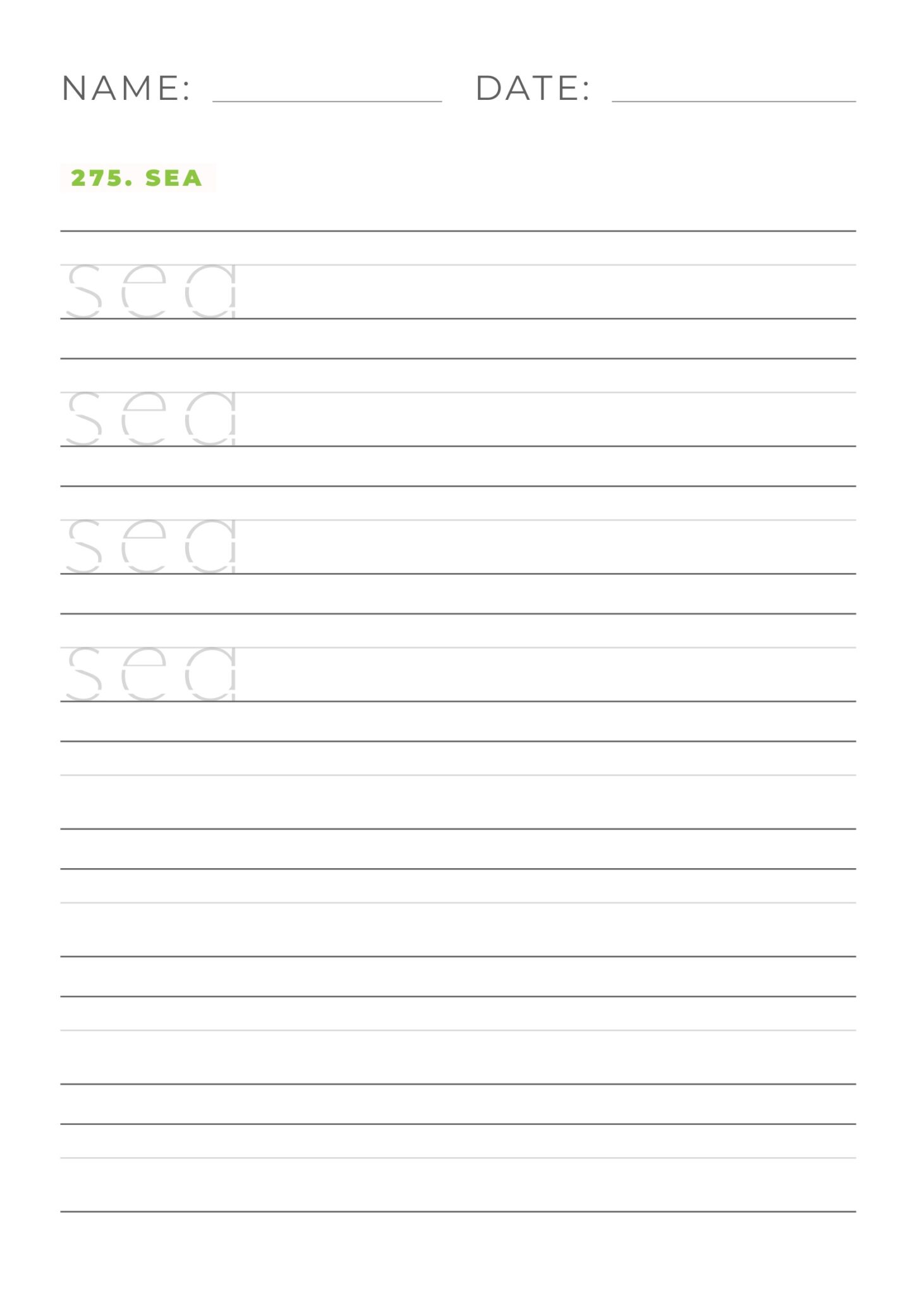 Fry Words Printable 201-300: Improve Reading Skills