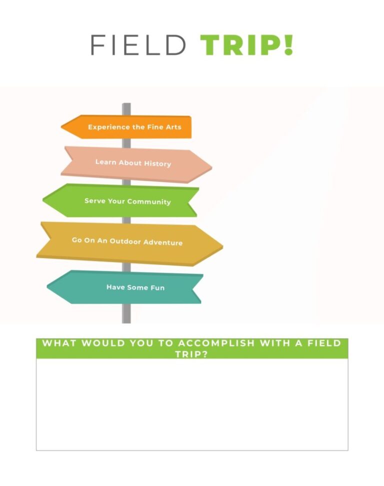 Field Trip Log Printable | Exploration Companion