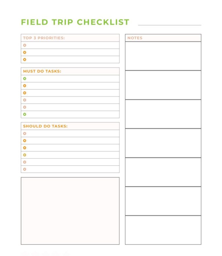 Field Trip Log Printable | Exploration Companion
