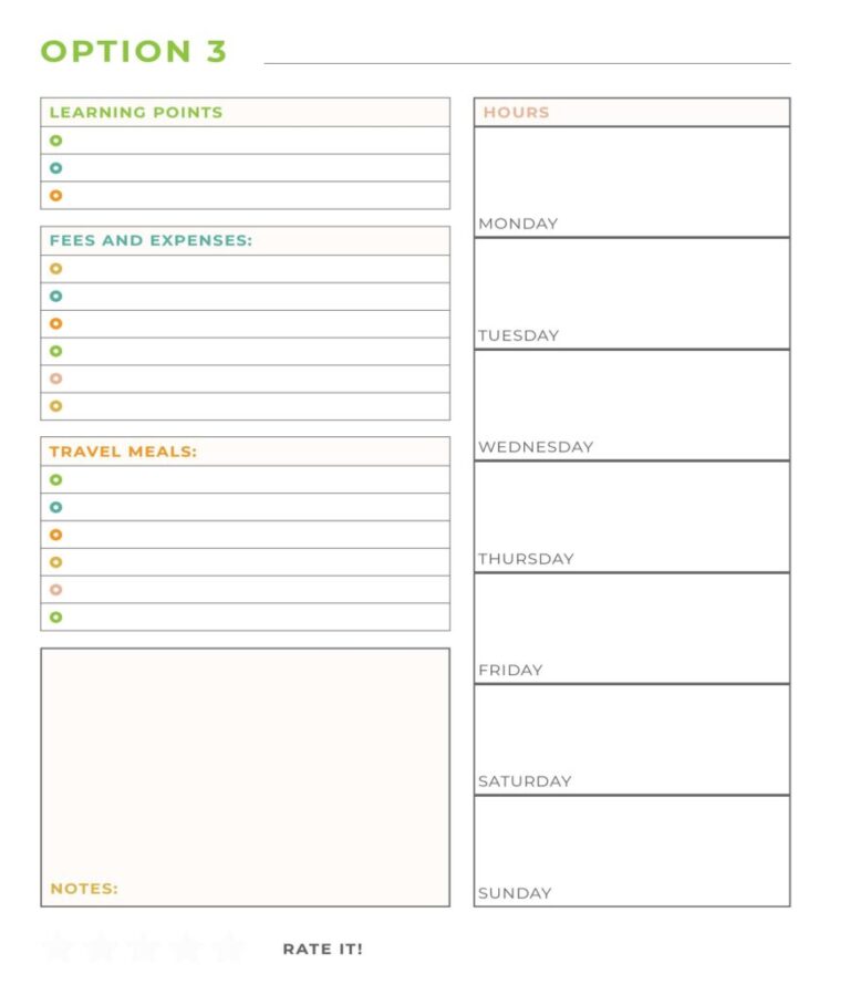 Field Trip Log Printable | Exploration Companion