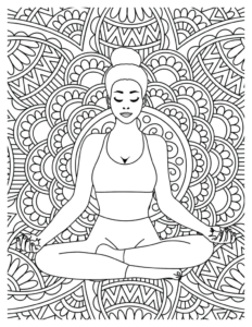 Harmonious Yoga Pose Coloring Pages For Relaxing Moments