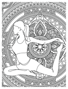 Harmonious Yoga Pose Coloring Pages For Relaxing Moments