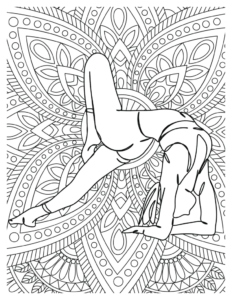 Harmonious Yoga Pose Coloring Pages For Relaxing Moments