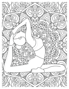 Harmonious Yoga Pose Coloring Pages For Relaxing Moments