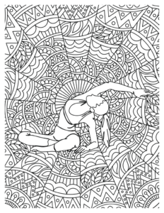 Harmonious Yoga Pose Coloring Pages For Relaxing Moments
