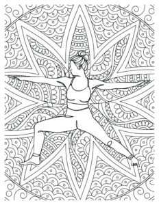 Harmonious Yoga Pose Coloring Pages For Relaxing Moments