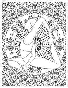 Harmonious Yoga Pose Coloring Pages For Relaxing Moments