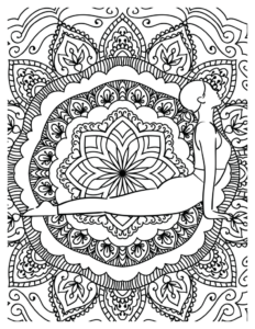Harmonious Yoga Pose Coloring Pages For Relaxing Moments