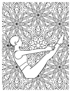 Harmonious Yoga Pose Coloring Pages For Relaxing Moments