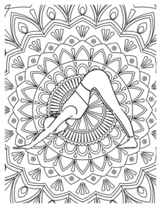 Harmonious Yoga Pose Coloring Pages For Relaxing Moments