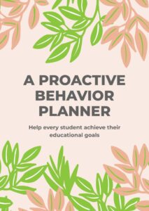 Behavior Chart Printable for Teachers: Classroom Management