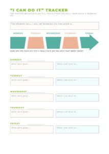 Behavior Chart Printable for Teachers: Classroom Management