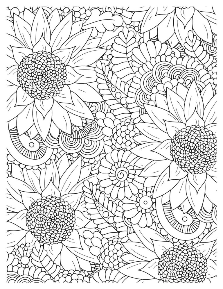 Floral Coloring Pages: Blossom Your Creativity
