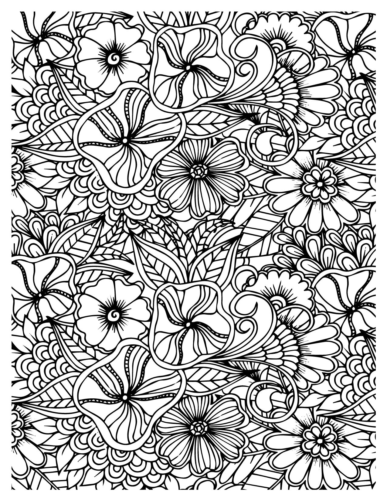 Floral Coloring Pages: Blossom Your Creativity