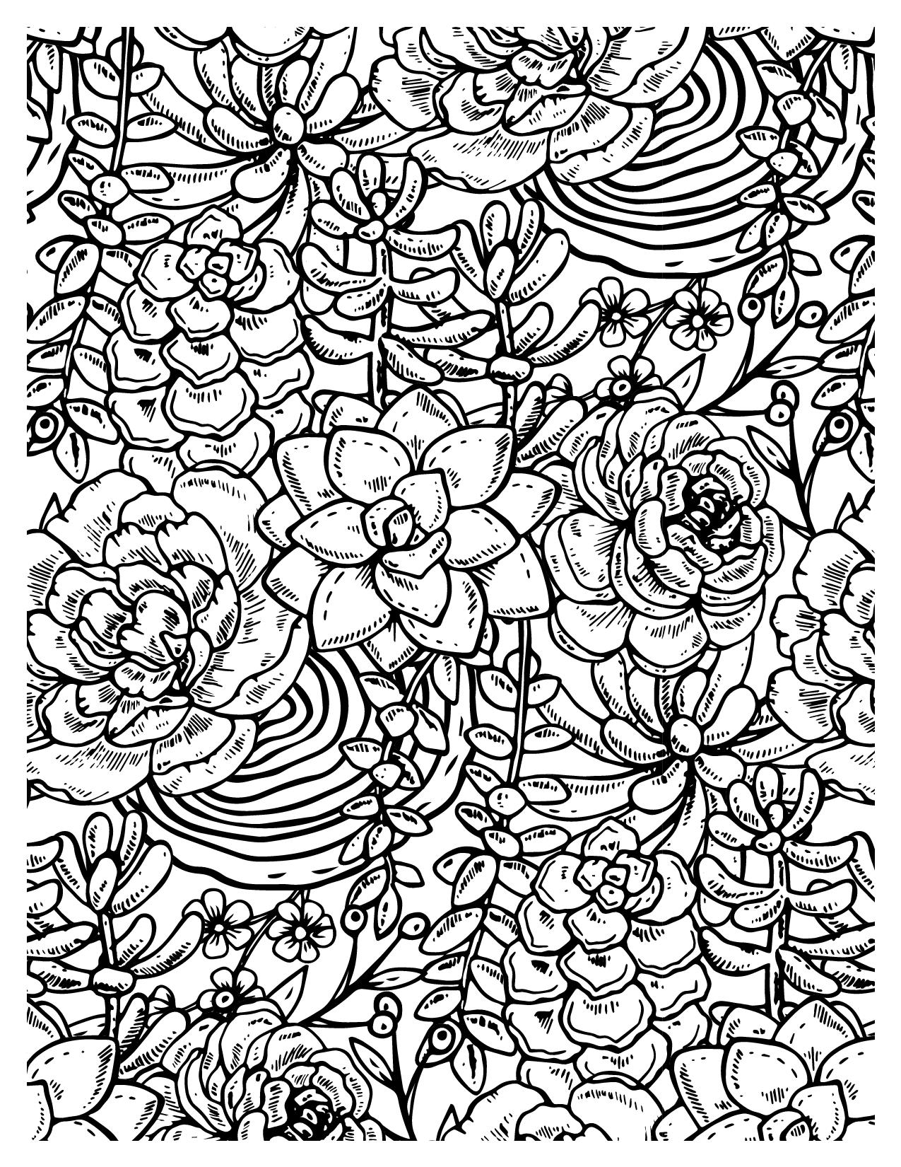 Floral Coloring Pages: Blossom Your Creativity
