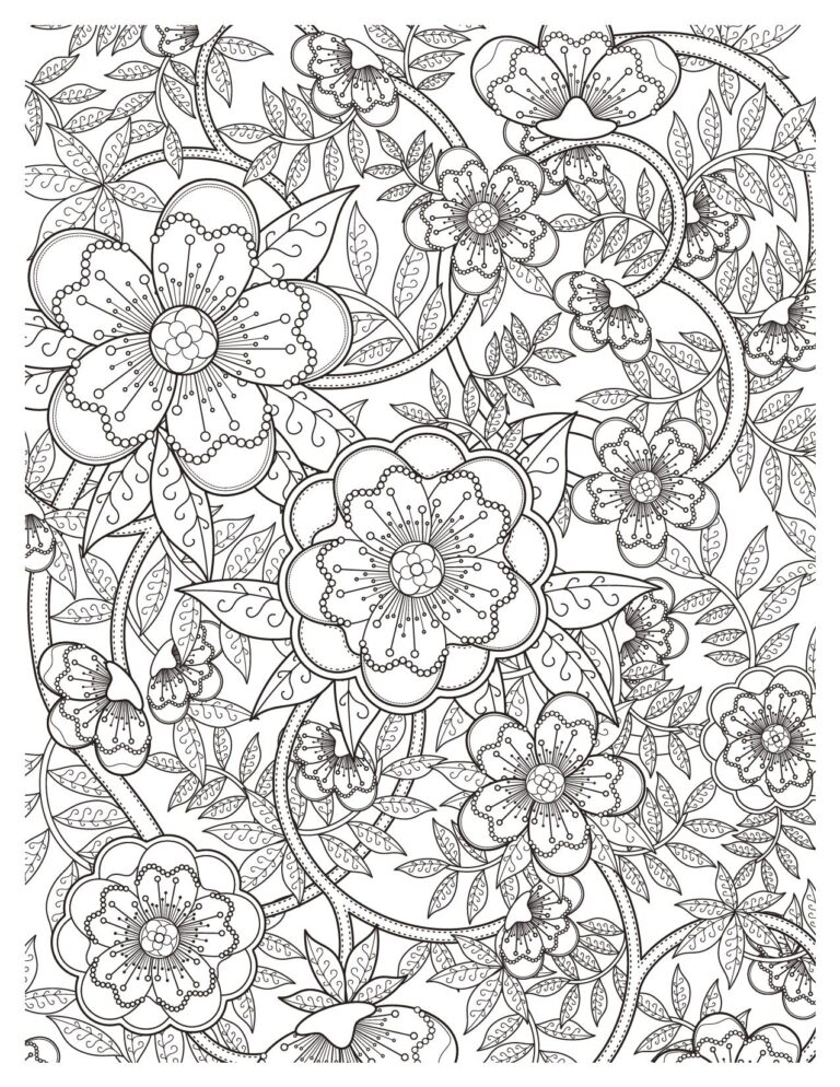 Floral Coloring Pages: Blossom Your Creativity