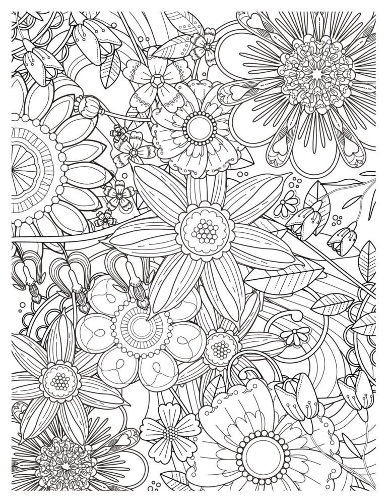 Floral Coloring Pages: Blossom Your Creativity