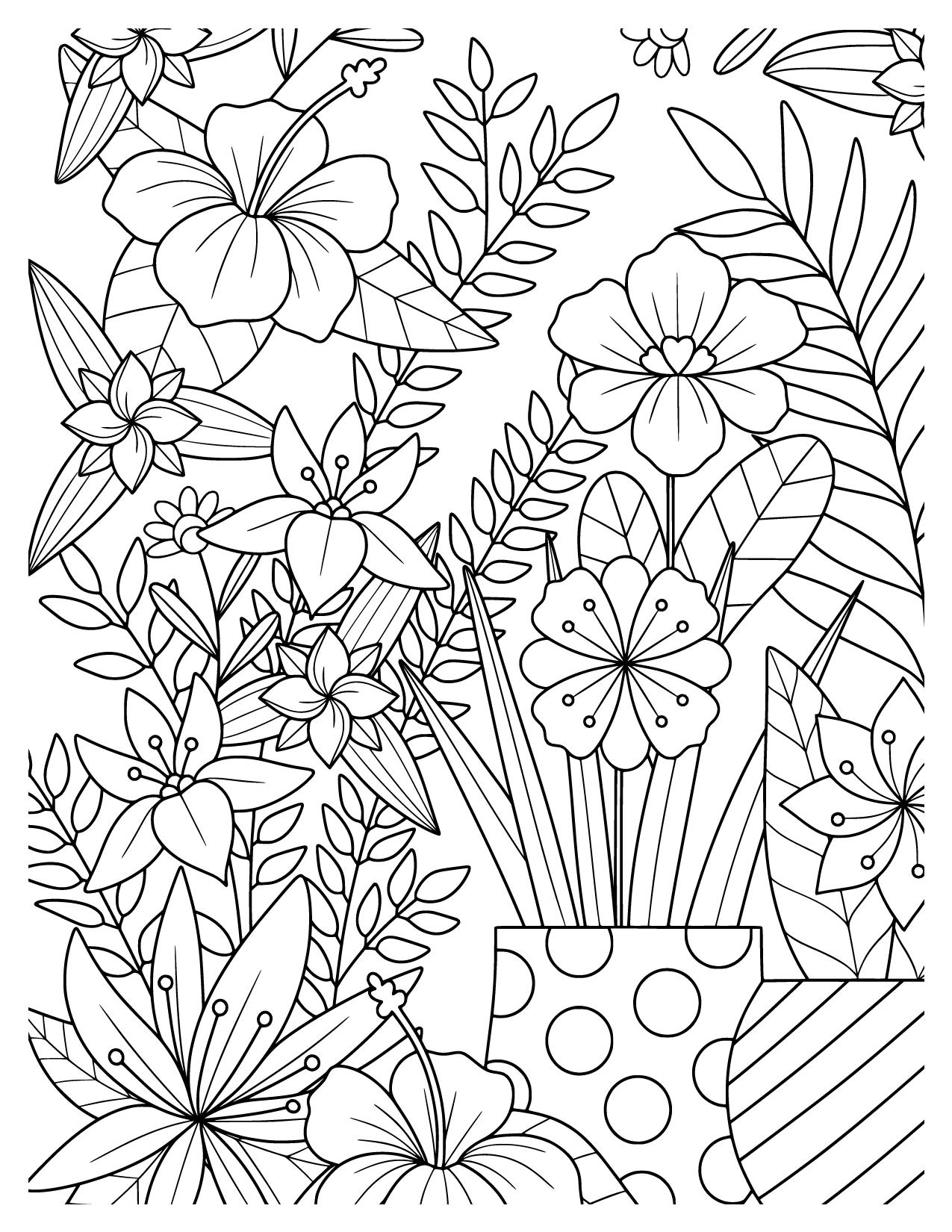 Floral Coloring Pages: Blossom Your Creativity