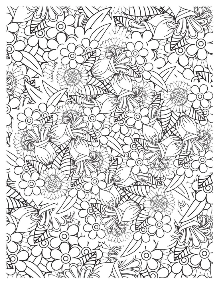 Floral Coloring Pages: Blossom Your Creativity