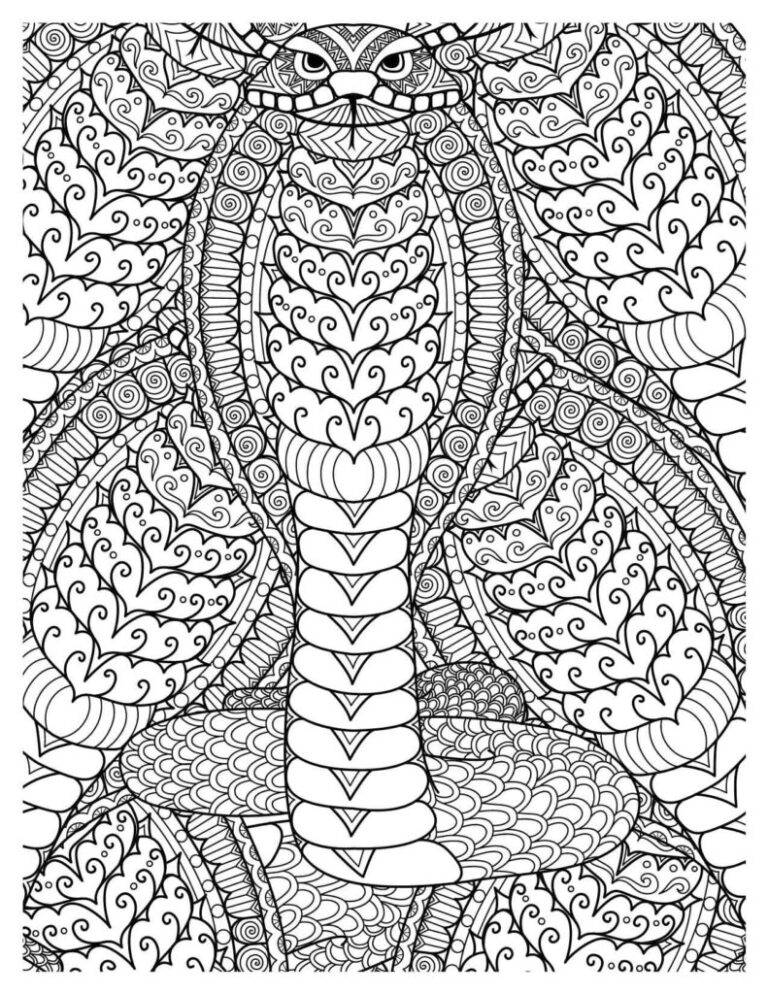 Graceful Reptile Coloring Pages: Explore Serene Designs