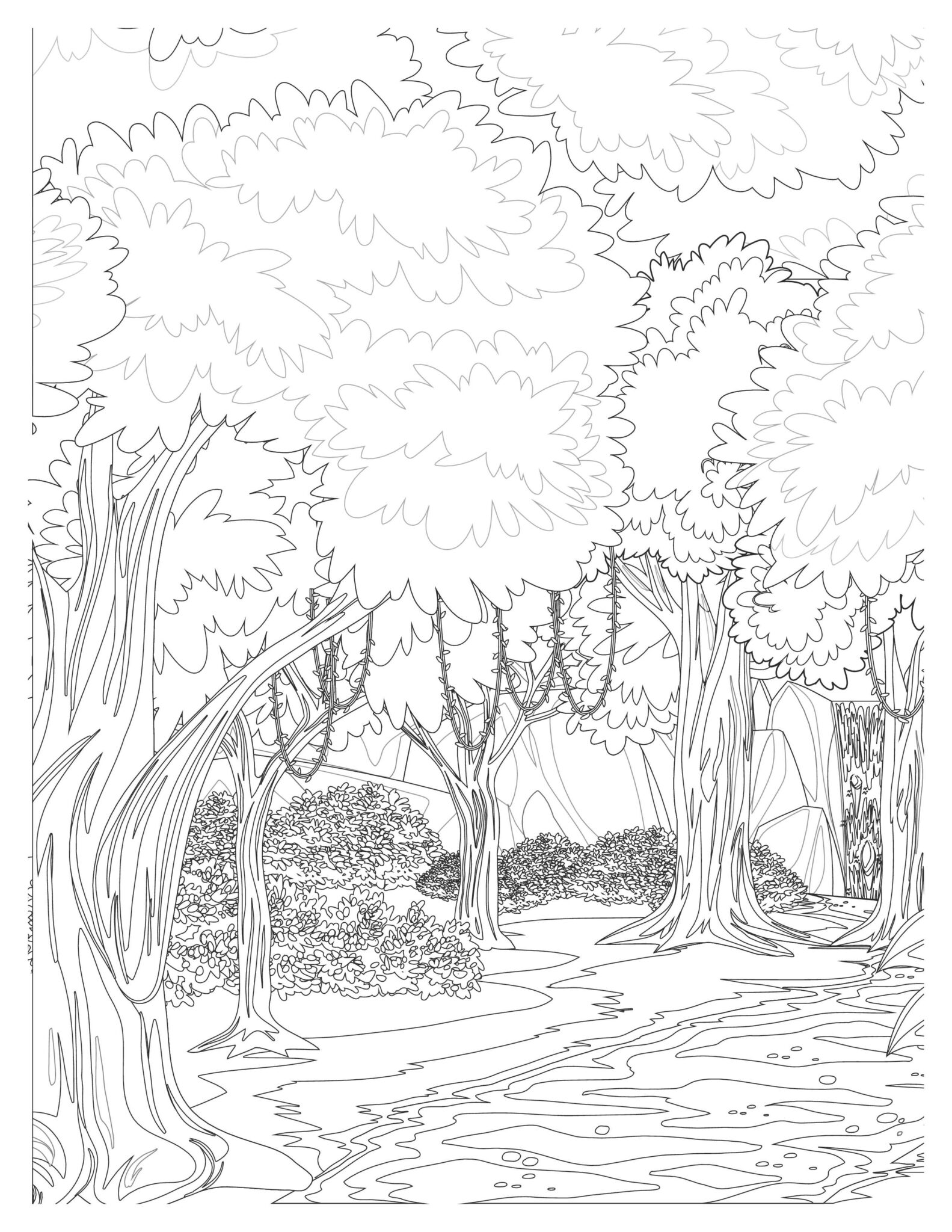 Enchanted Forest Coloring Pages: Creative Designs for All Ages