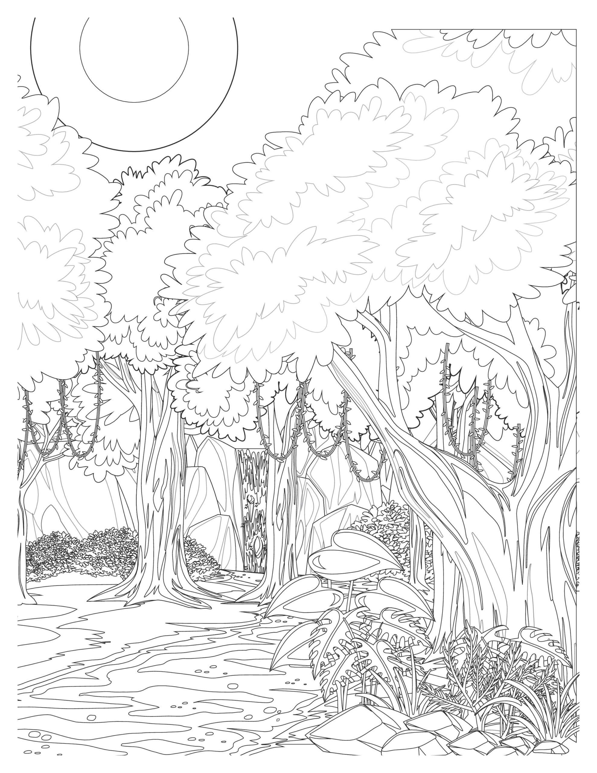 Enchanted Forest Coloring Pages: Creative Designs for All Ages