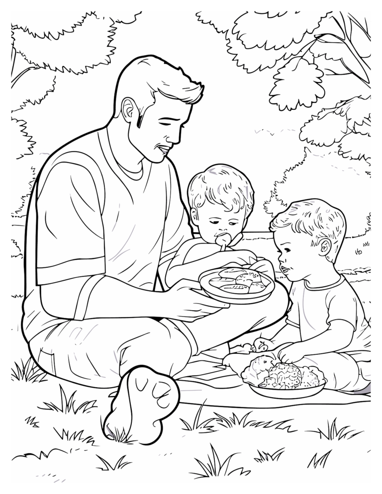 Father Coloring Pages: Creative Fun for Kids