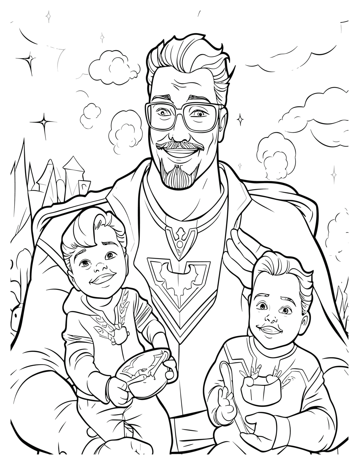 Father Coloring Pages: Creative Fun for Kids