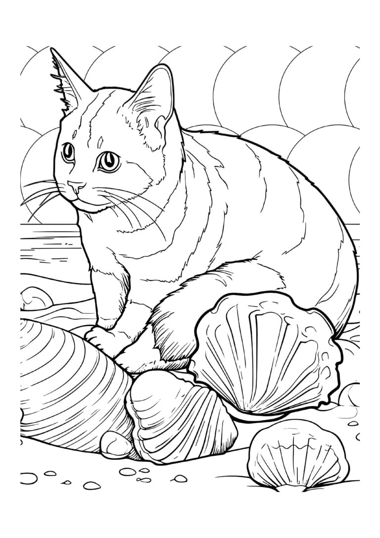 Curious Cat Coloring Pages I Fun Activities for Children