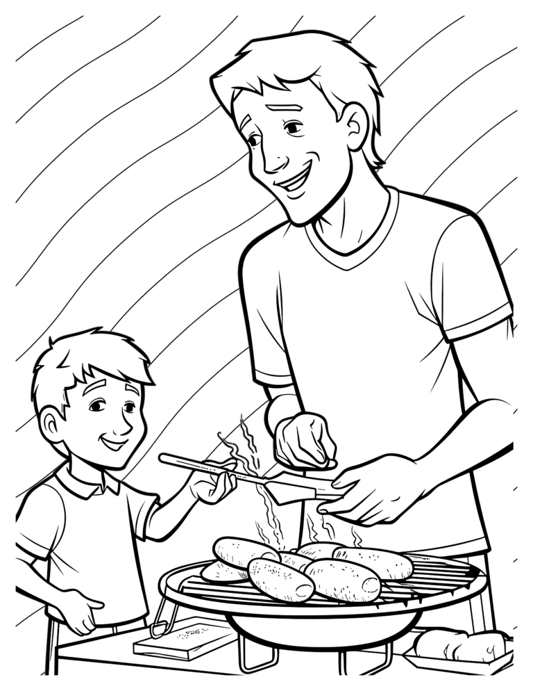 Father Coloring Pages: Creative Fun for Kids