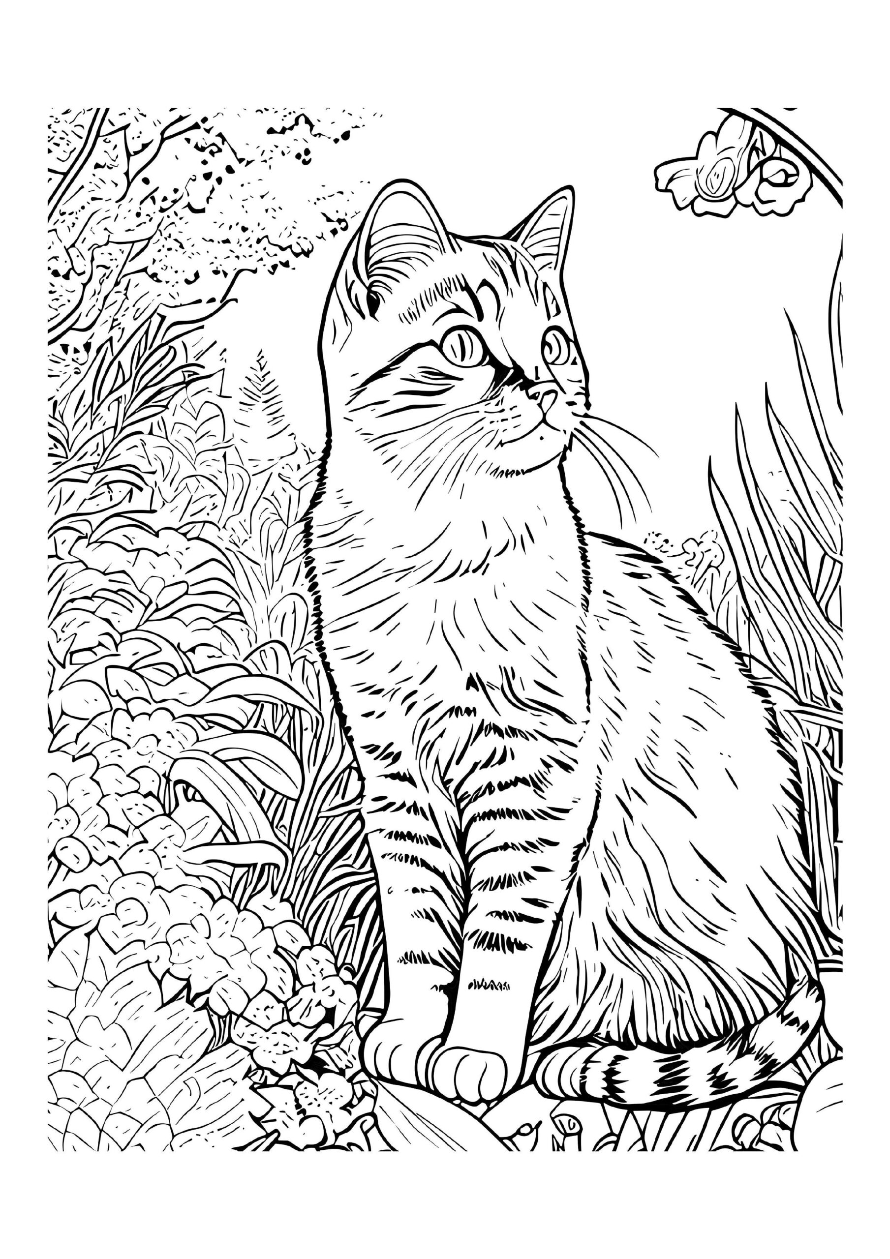 Curious Cat Coloring Pages I Fun Activities for Children