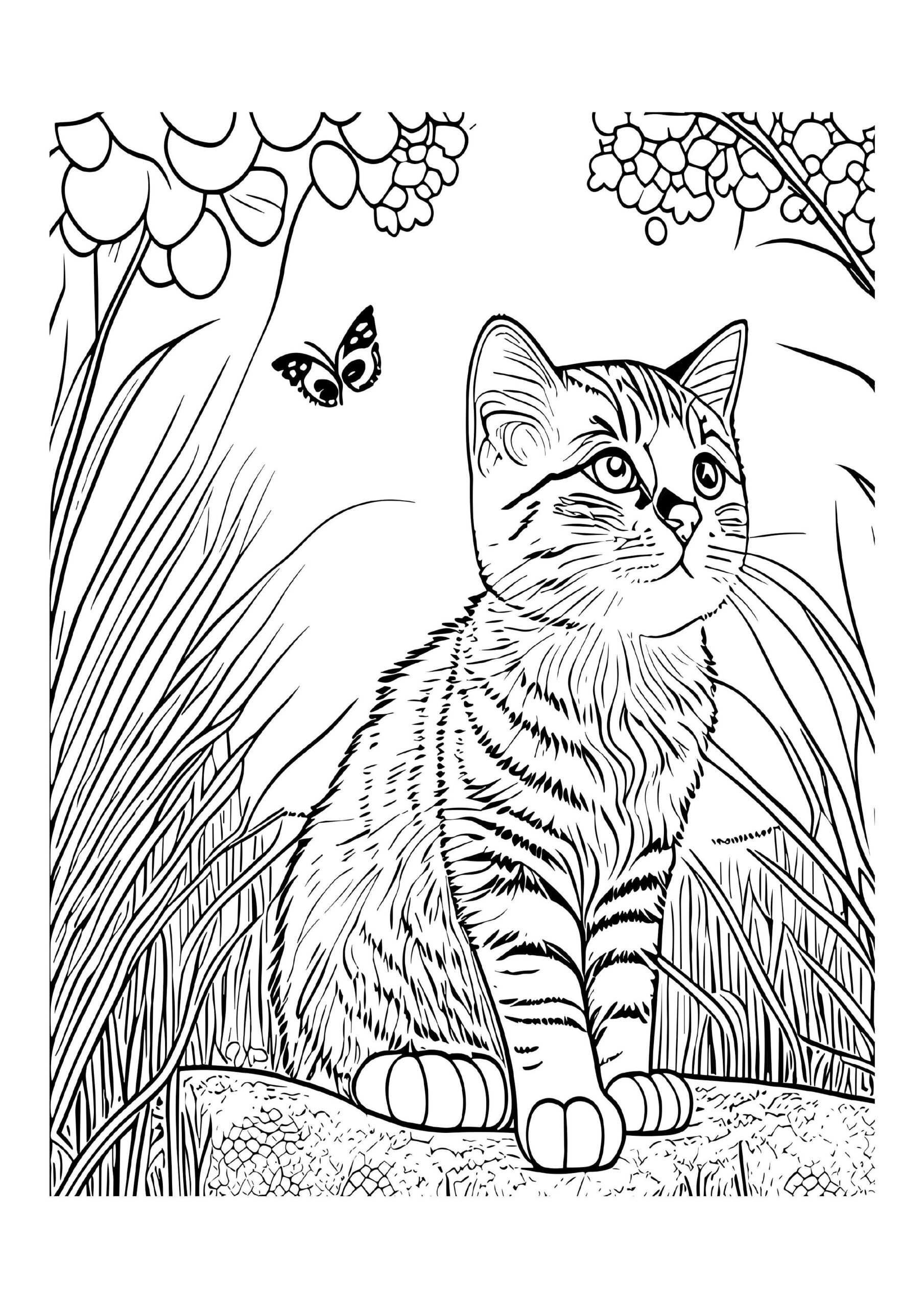 Curious Cat Coloring Pages I Fun Activities for Children
