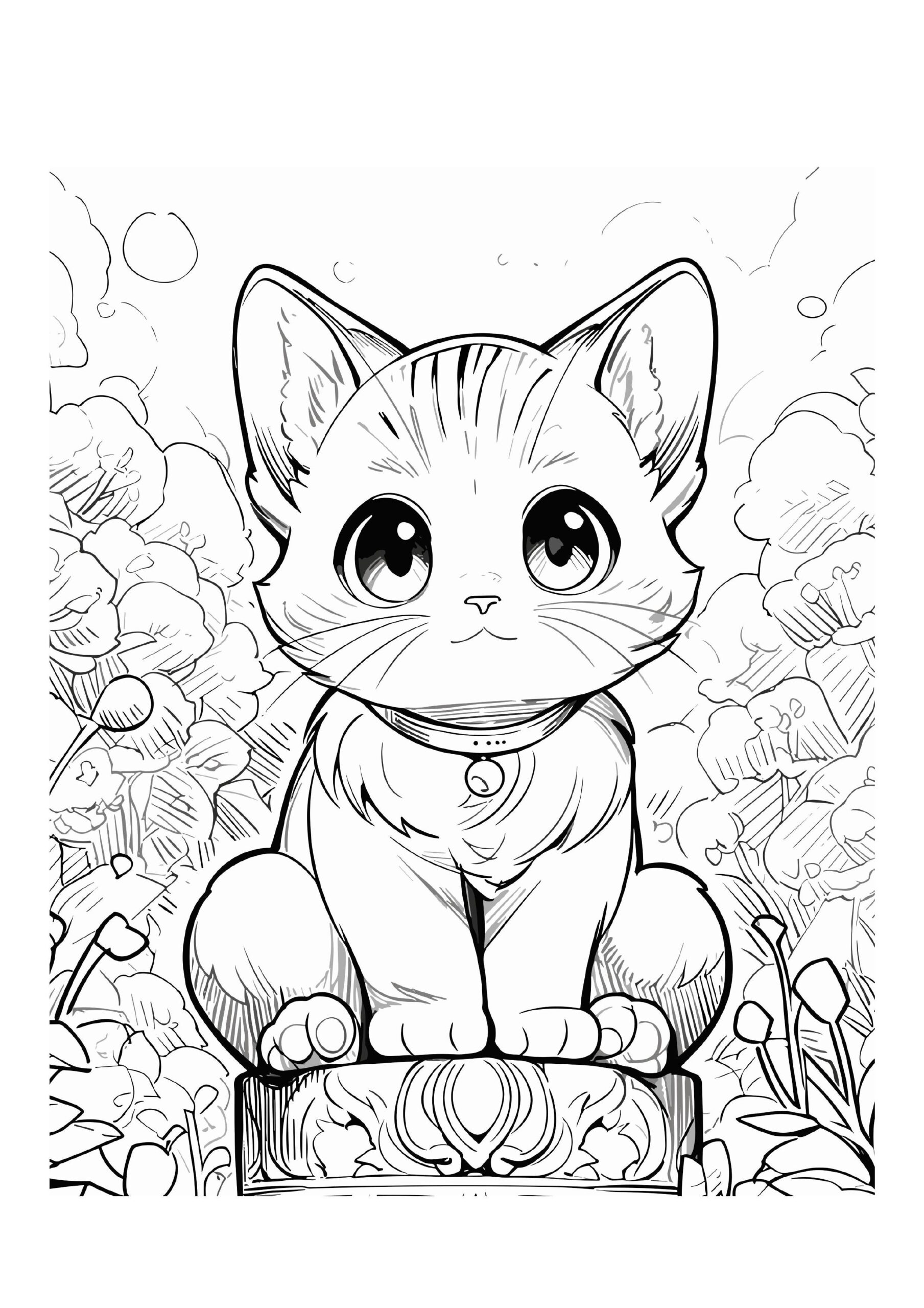 Curious Cat Coloring Pages I Fun Activities for Children