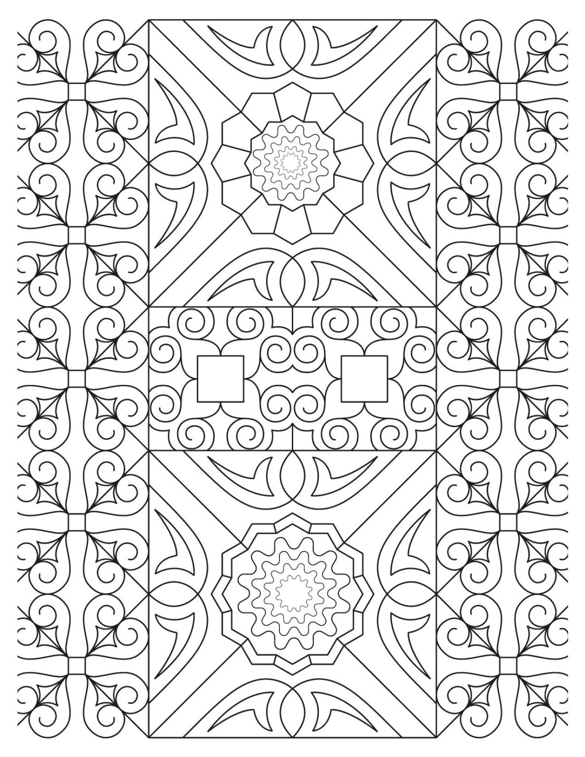 Geometric Pattern Coloring Pages | Unleash Your Creativity!