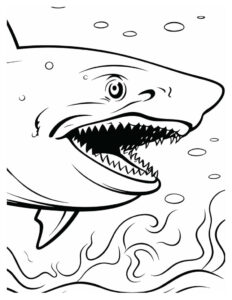 Shark Adventure Coloring Pages: Dive into Ocean Fun