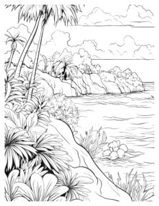 Ocean Coloring Page: Dive into Underwater Creativity