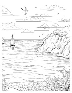 Ocean Coloring Page: Dive into Underwater Creativity