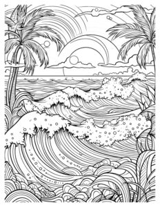 Ocean Coloring Page: Dive into Underwater Creativity