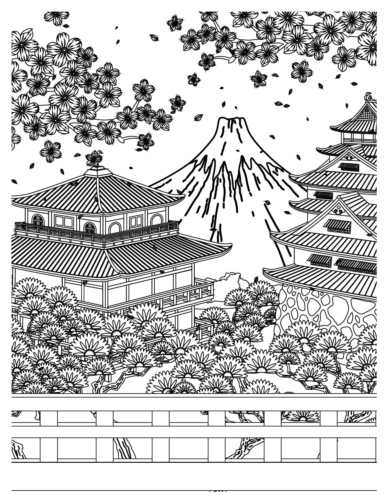 Tranquil Zen Garden Coloring Pages | Calm Your Mind
