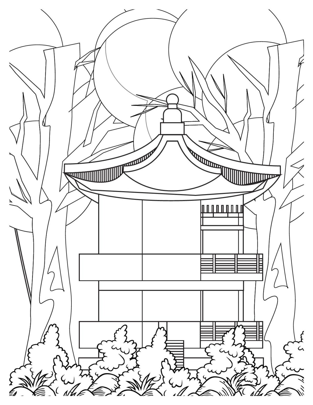 Tranquil Zen Garden Coloring Pages | Calm Your Mind