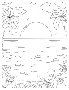Ocean Coloring Page: Dive into Underwater Creativity